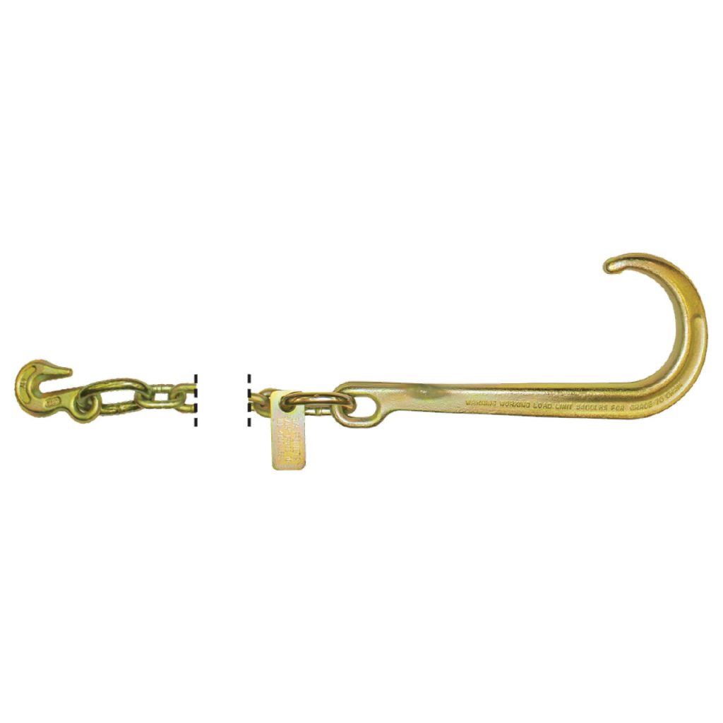 Z11-1 - Grab Hook & 15" Classic Style J Hook Chain - 8ft (Pair ...