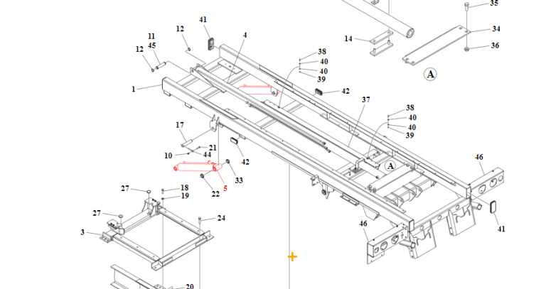 1001270175S - Jerr-Dan Carrier Bed Tilt Cylinder 3.00/1.75 X 29.25-50. ...